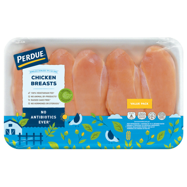 Perdue Fresh Boneless Skinless Chicken Breasts Value Pack