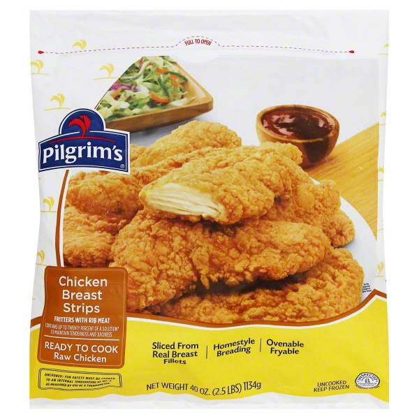 Pilgrim's Pride Take&bake Poultry Chicken Breast Strips Fritter Style W ...