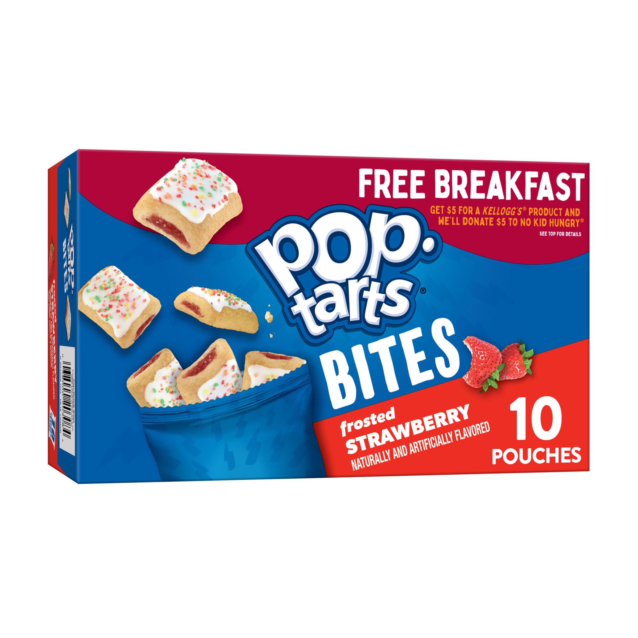 Pop-tarts Bites Frosted Strawberry, 10 Packs, Toaster Pastry Snack Bites