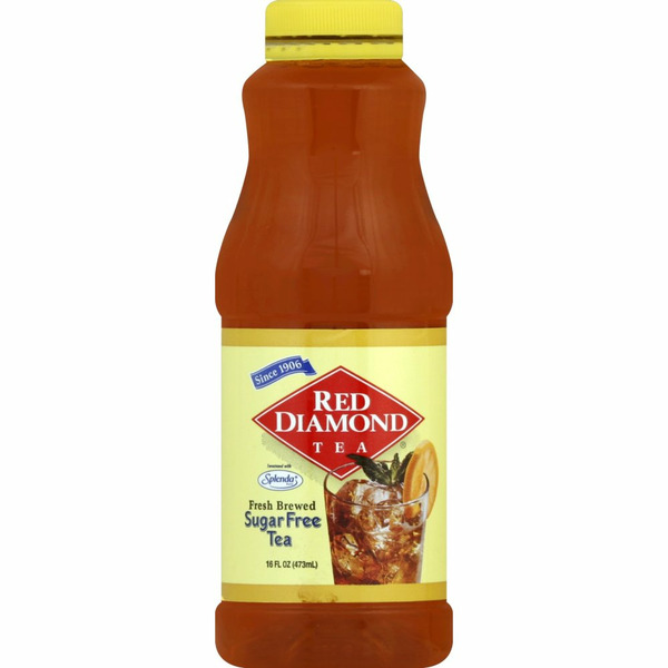Red Diamond Tea Sugar Free Splenda Pint Plastic Bottle