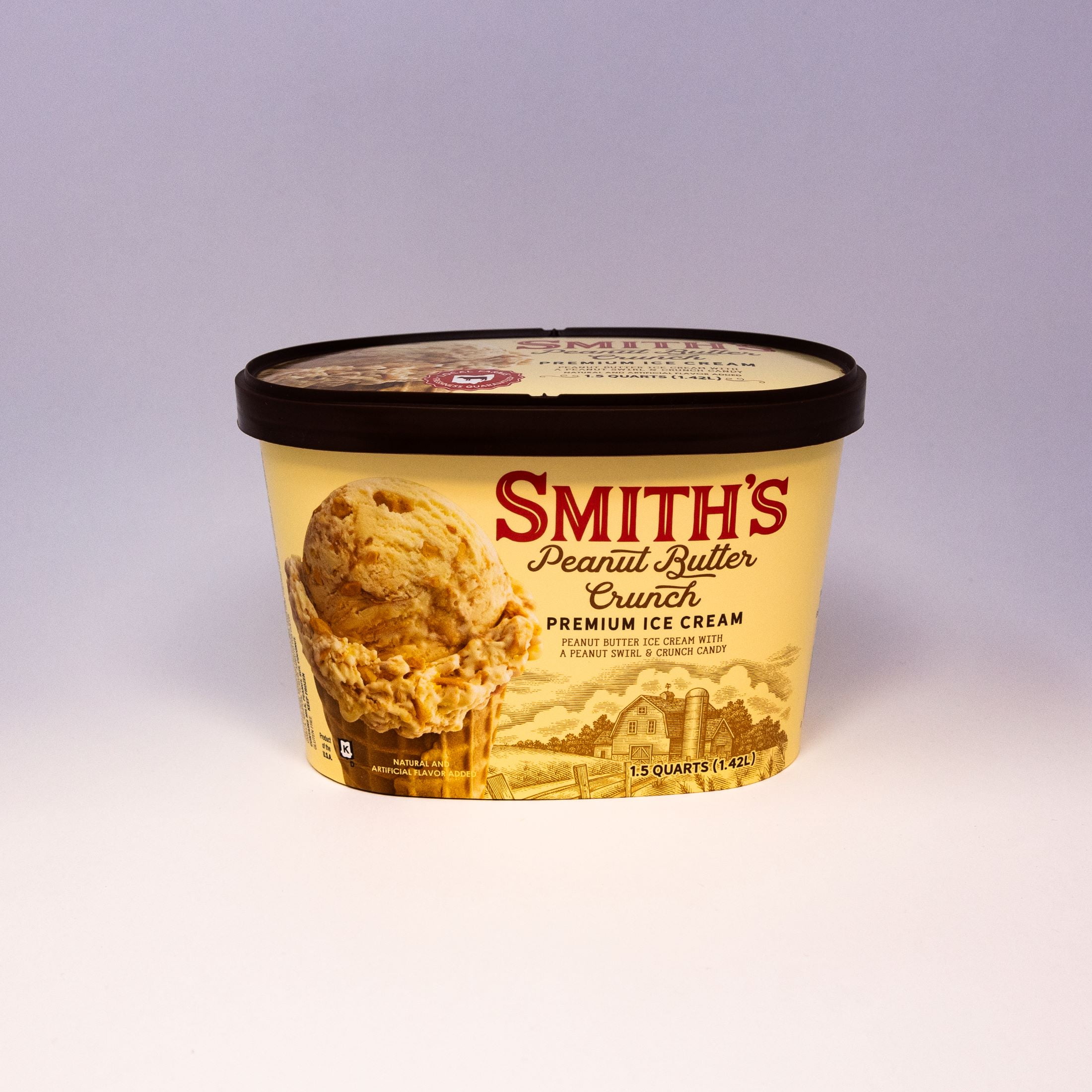 Smith's Premium Peanut Butter Crunch Ice Cream, 1.5 Quart