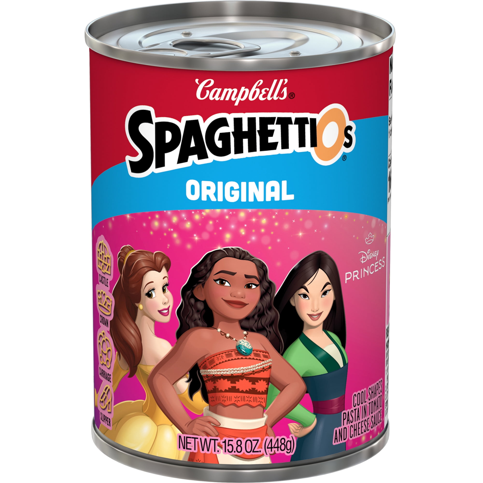 Spaghettios Original Disney Princess Shapes Canned Pasta