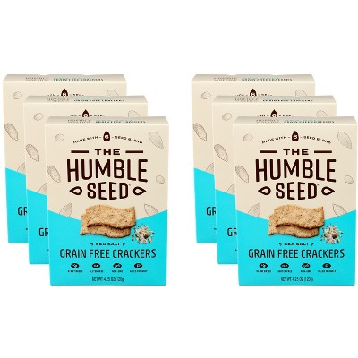 The Humble Seed Grain Free Crackers Sea Salt - Case Of