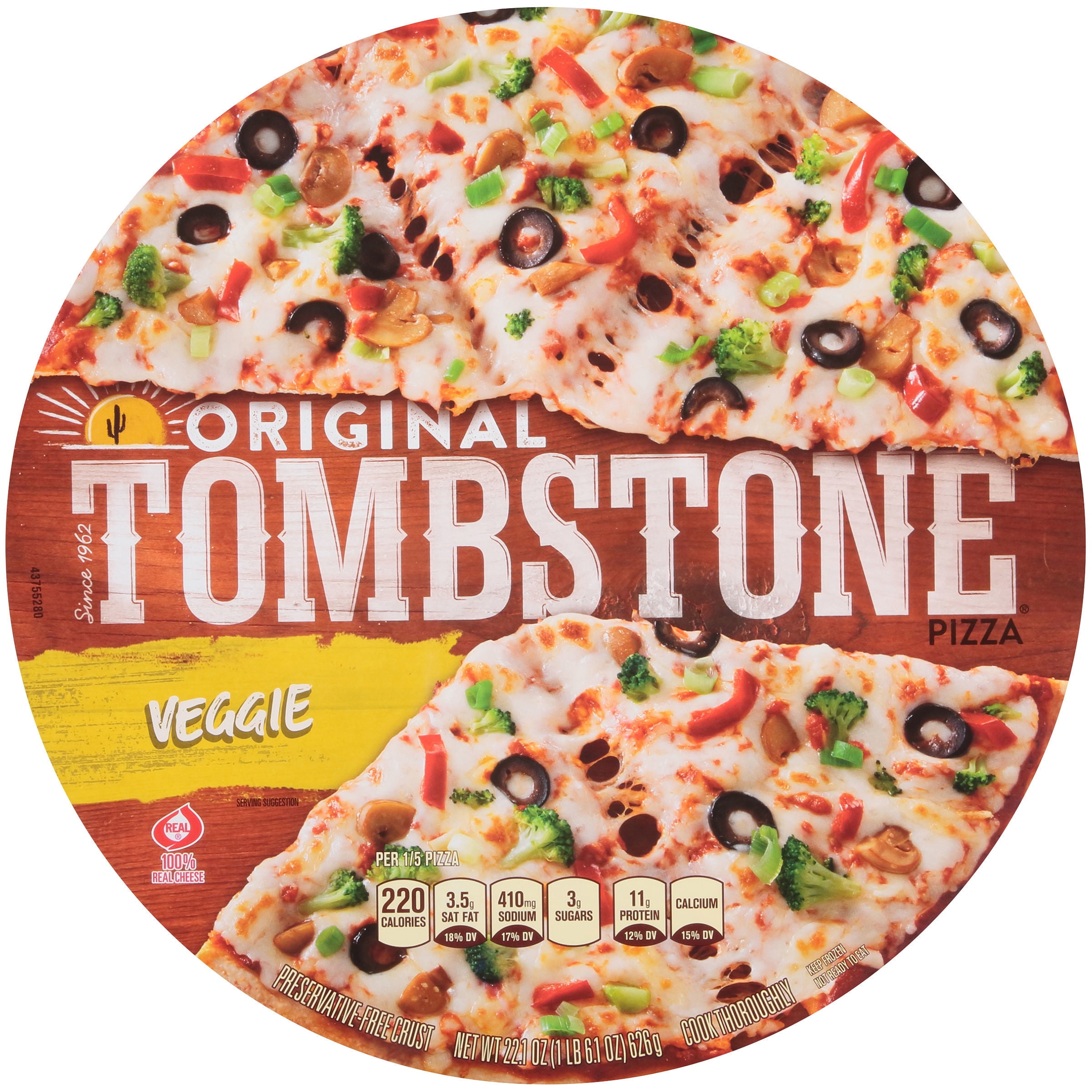 Tombstone Original Veggie Frozen Pizza