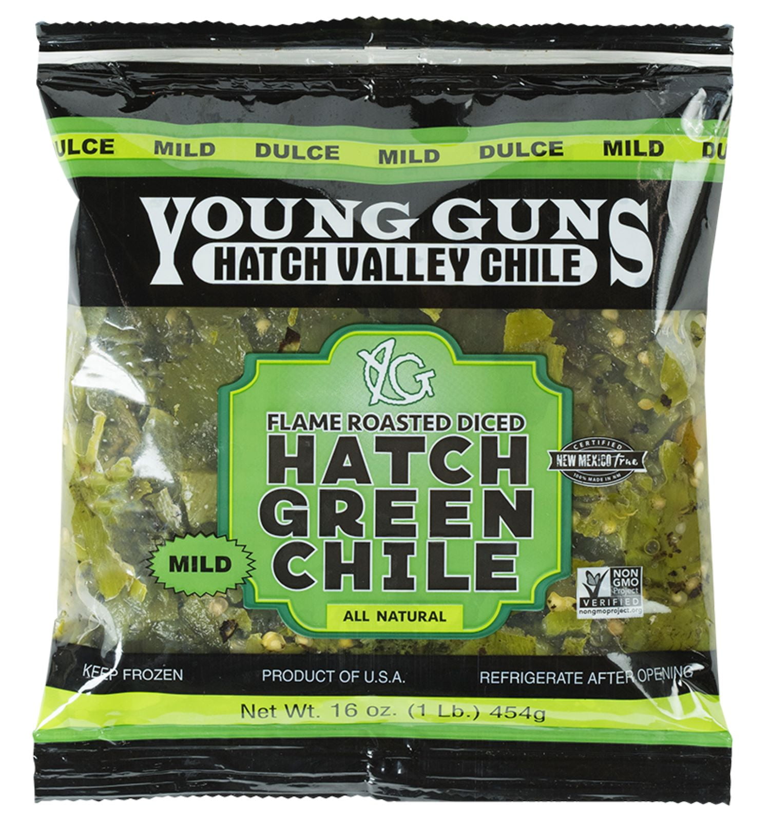 Young Guns Produce Young Guns Mild Diced Green Hatch Chile