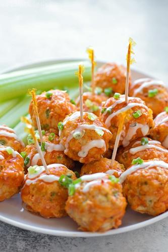 Fiery Buffalo Chicken Meatballs