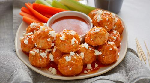 Fiery Buffalo Chicken Meatballs
