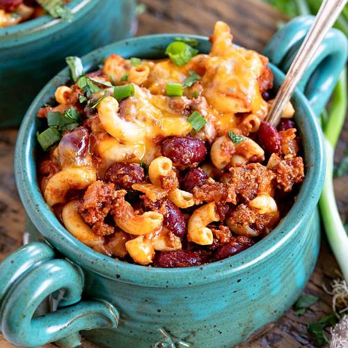 Cheesy Beef Chili Mac with a Twist