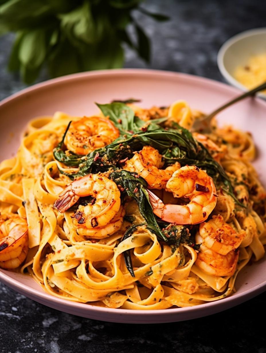 Creamy Prawn and Sun-Dried Tomato Linguine
