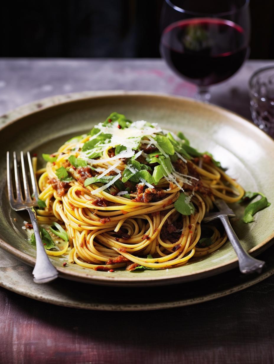 Golden Spaghetti with Garlic and Olive Oil