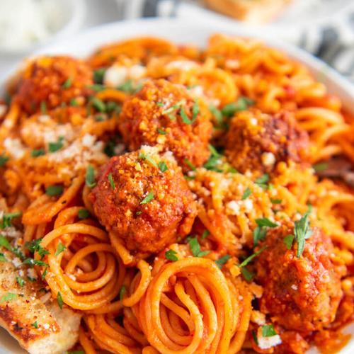 Easy Spaghetti Meatball Cups