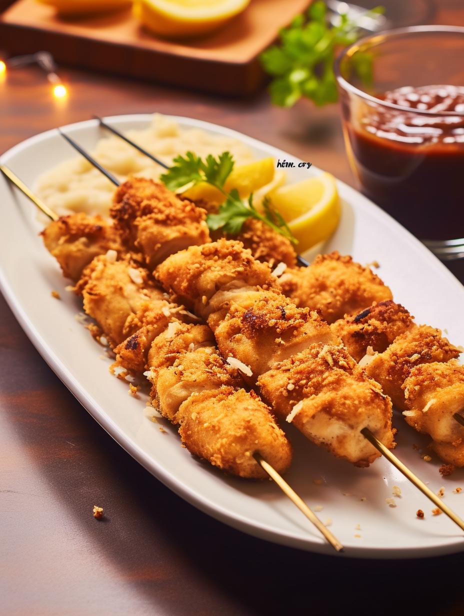 Oven-Roasted Cheesy Chicken Skewers