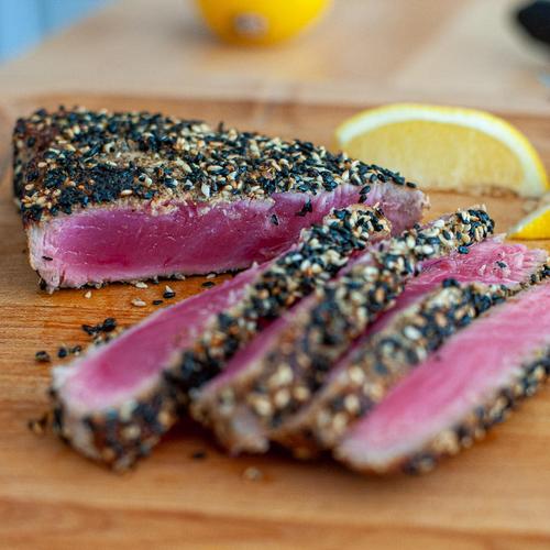 Quick Sesame Seared Ahi Tuna Steaks