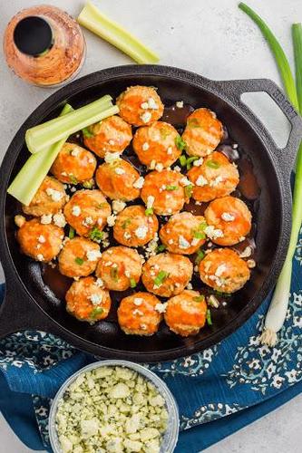Fiery Buffalo Chicken Meatballs