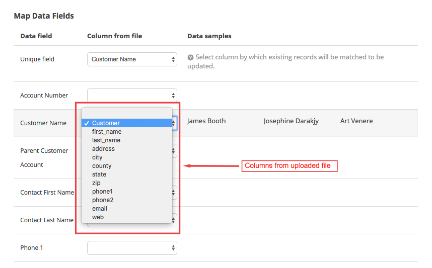 Data Import Wizard – Service Fusion