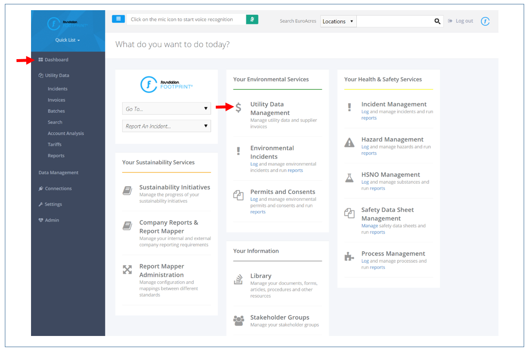Navigating the Utility Data Dashboard