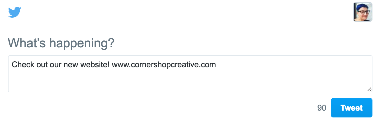 How do I create a Tweet Share link? : Cornershop Creative
