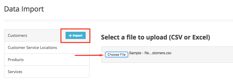 Data Import Wizard – Service Fusion