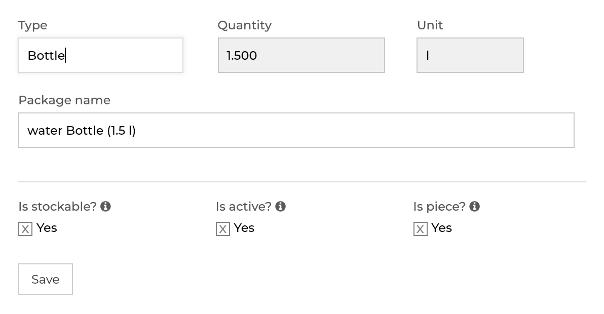 Adding and editing packages and pricing