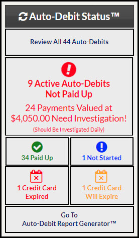 Status Report: What is the Auto-Debit Status Report™?