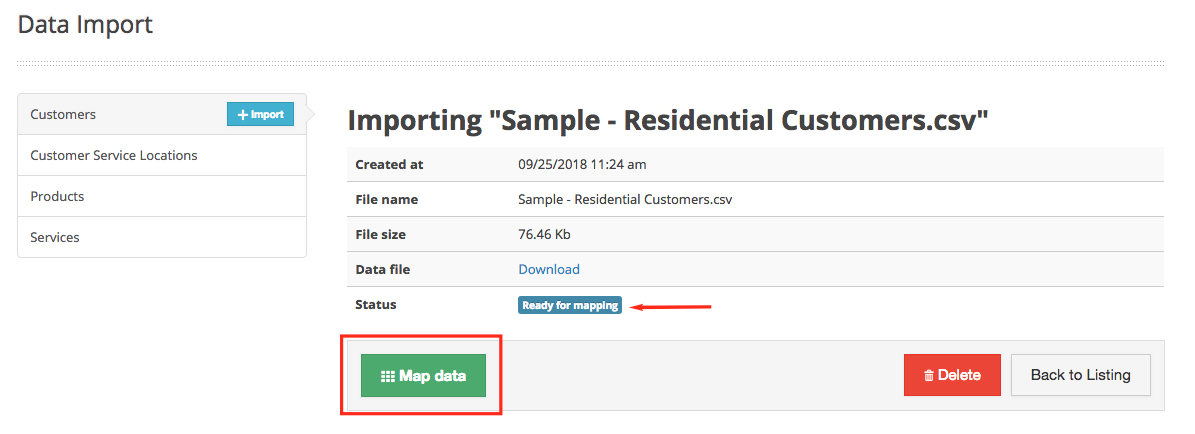 Data Import Wizard – Service Fusion