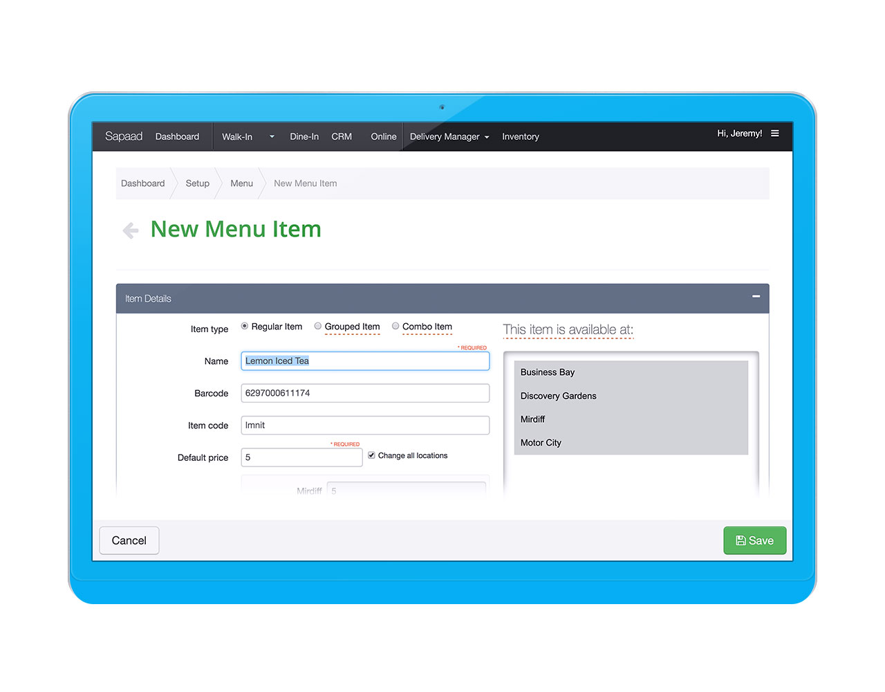 How to add a new menu item?