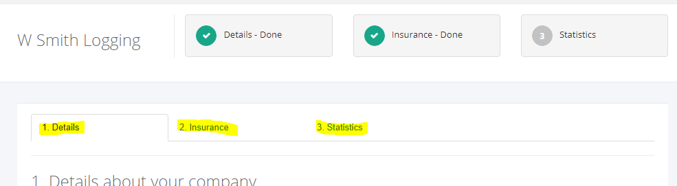 Step 2: Entering your company information (Desktop Audit)
