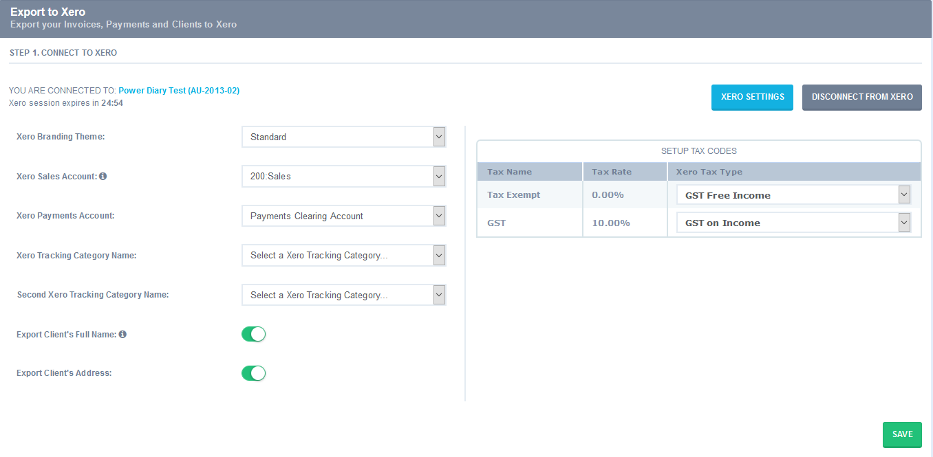 Exporting Invoices, Payments and Clients to Xero