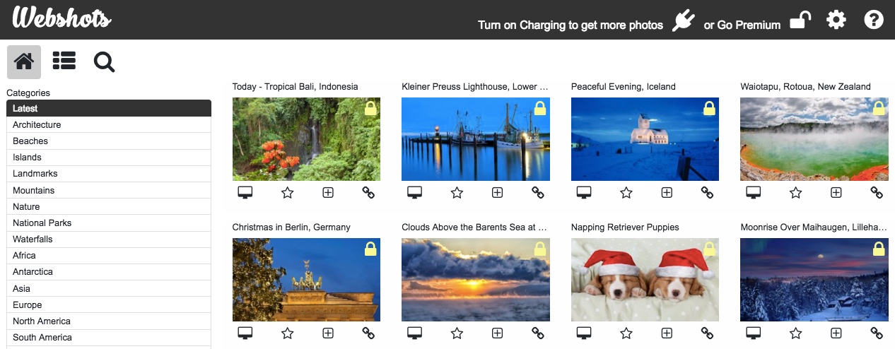 How to unlock premium pictures | Webshots