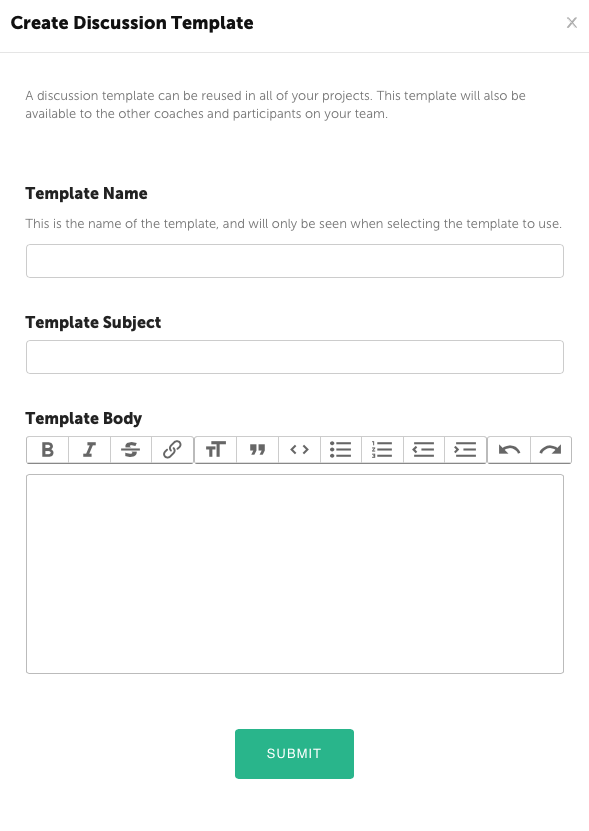 Create and Use Discussion Templates