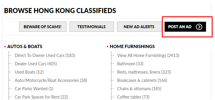 How do I place a classifieds advertisement?