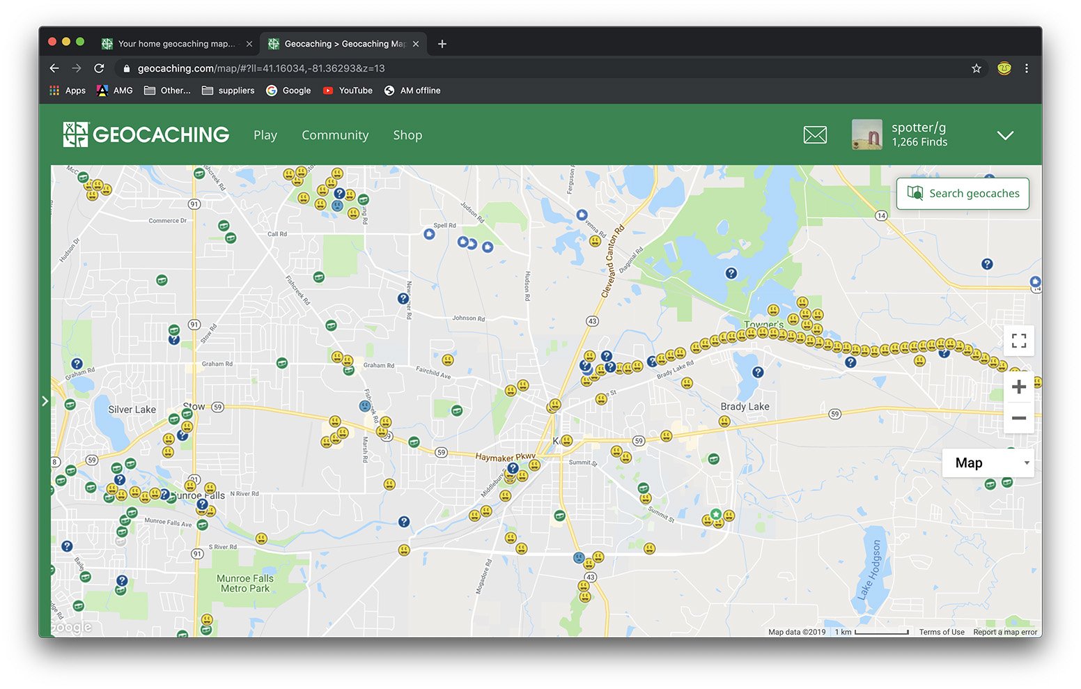 Your home geocaching map... - Geocaching Topics - Geocaching Forums