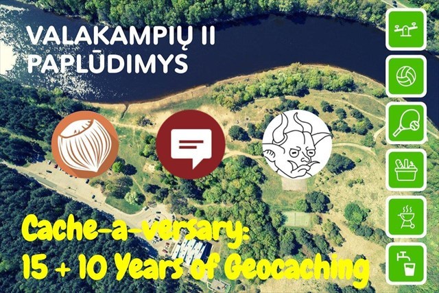 GCAMTHJ Cache-a-versary: 15 + 10 Years of Geocaching (Event Cache) in ...