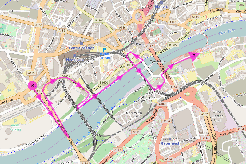 GC6YQP2 The Tyne's Bridges (Wherigo Cache) in North East England ...