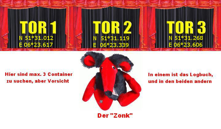 GC50N8Q Zonk-Geh aufs Ganze (Multi-cache) in Nordrhein-Westfalen ...