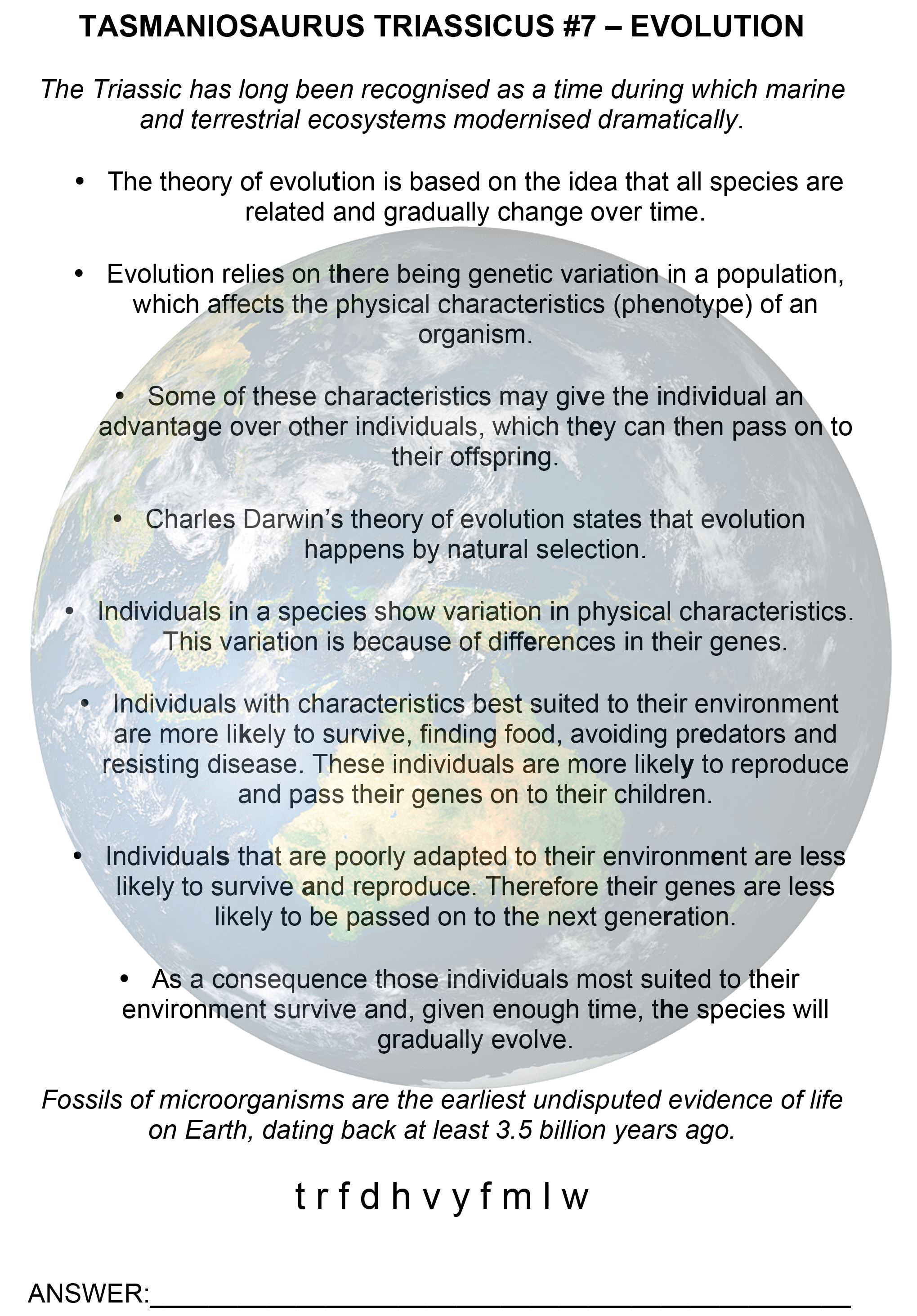 GCABQTN Tasmaniosaurus Triassicus (Unknown Cache) in Tasmania ...