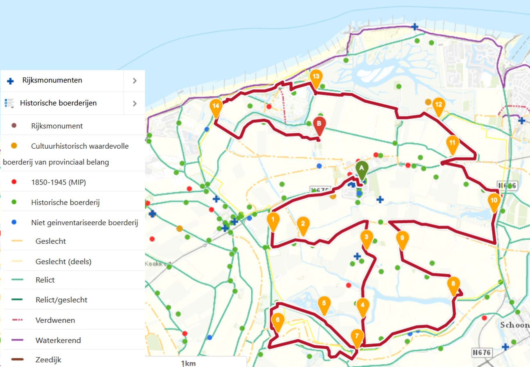 GC85ZQF 1000 jaar Groede (Multi-cache) in Zeeland, Netherlands created ...