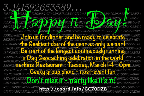 GC70DZ8 Happy Pi Day! (Event Cache) in Pennsylvania, United States ...