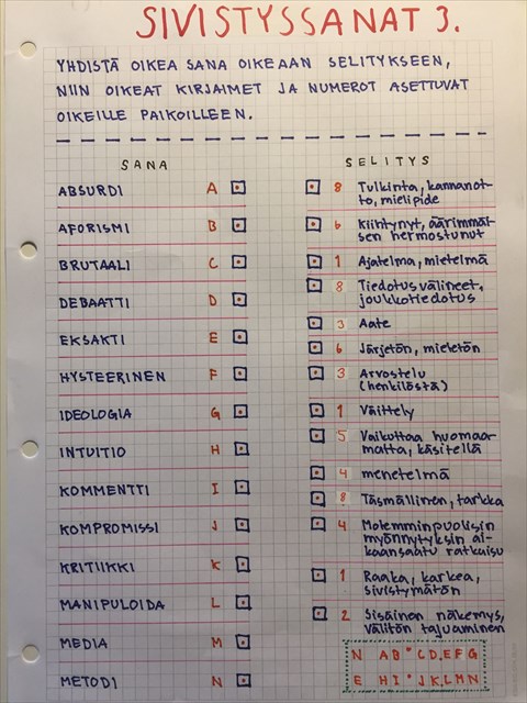 GC76CV4 Sivistyssanat 3 (Unknown Cache) in Finland created by riku.olavi