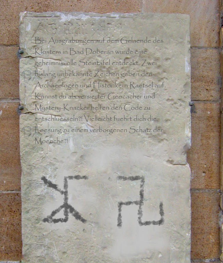 GC84296 Die Steintafel (Unknown Cache) in Mecklenburg-Vorpommern ...