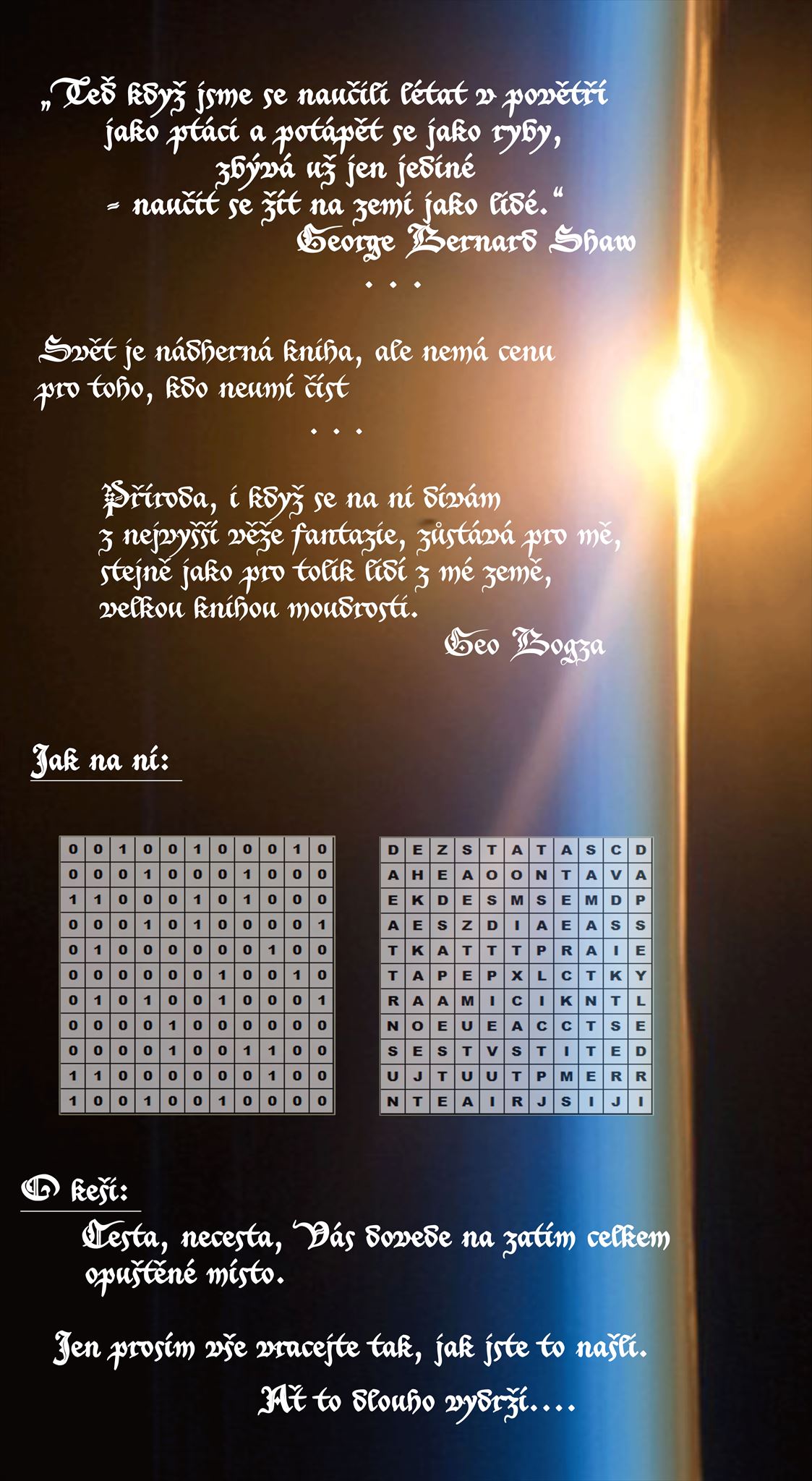 GC6G0TC Zivly - Zeme (Unknown Cache) in Liberecký kraj, Czechia created ...