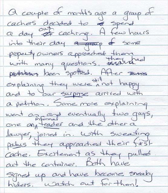 GC7THM9 Black Eagle GeoArt BE40 - Discarded note. (Unknown Cache) in ...