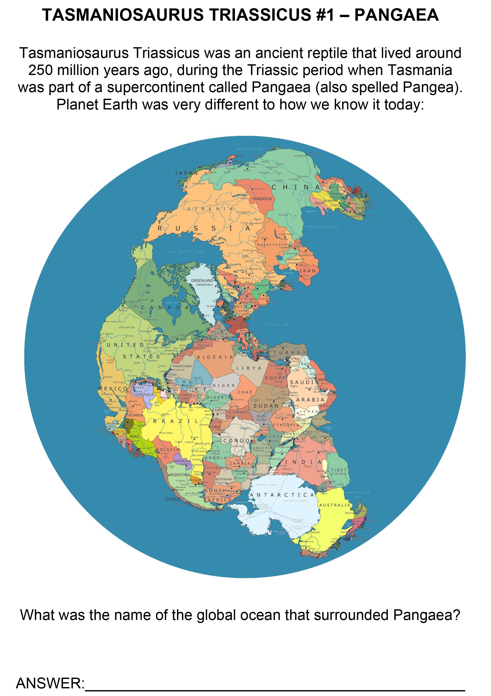 GCABQTN Tasmaniosaurus Triassicus (Unknown Cache) in Tasmania ...