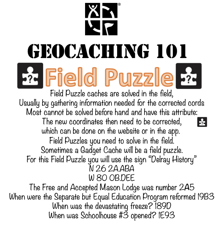 GC9WMHA Caching 101 - Field Puzzle (Multi-cache) in Florida, United ...