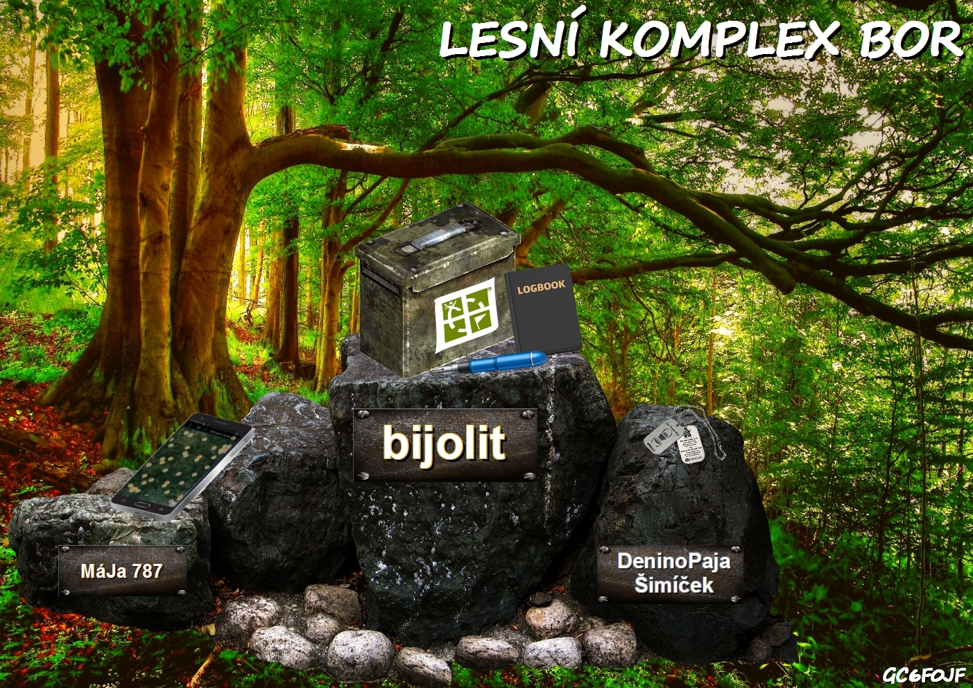 GC6F0JF Lesní komplex Bor (Multi-cache) in Plzeňský kraj, Czechia ...
