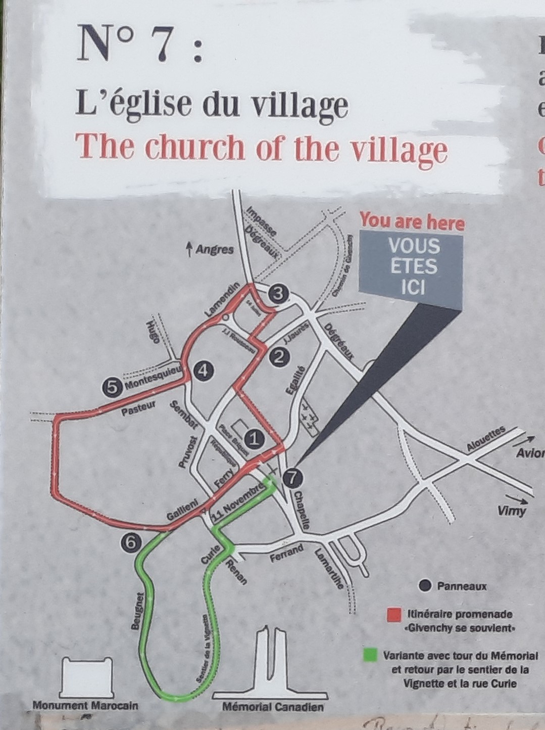 Vous Êtes Ici : N°7 L'église du village - Givenchy-en-Gohelle, France ...