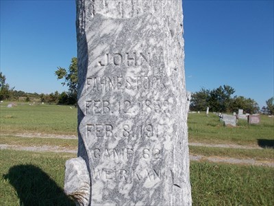 John Fahnestock - Shamrock Cemetery - Shamrock, OK - Woodmen of the ...