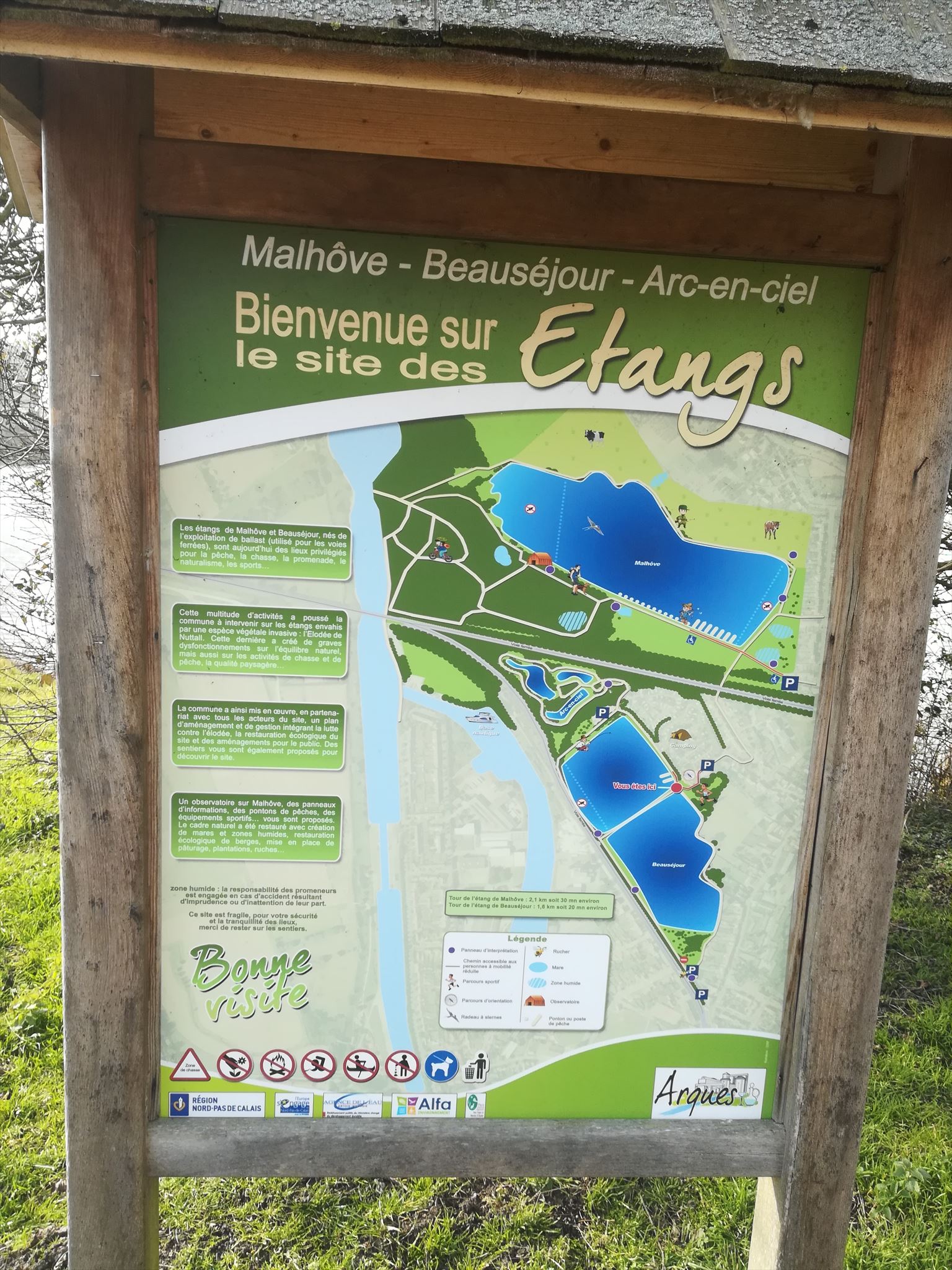 Vous Etes Ici : Etang de Beauséjour - Arques, France - 'You Are Here ...