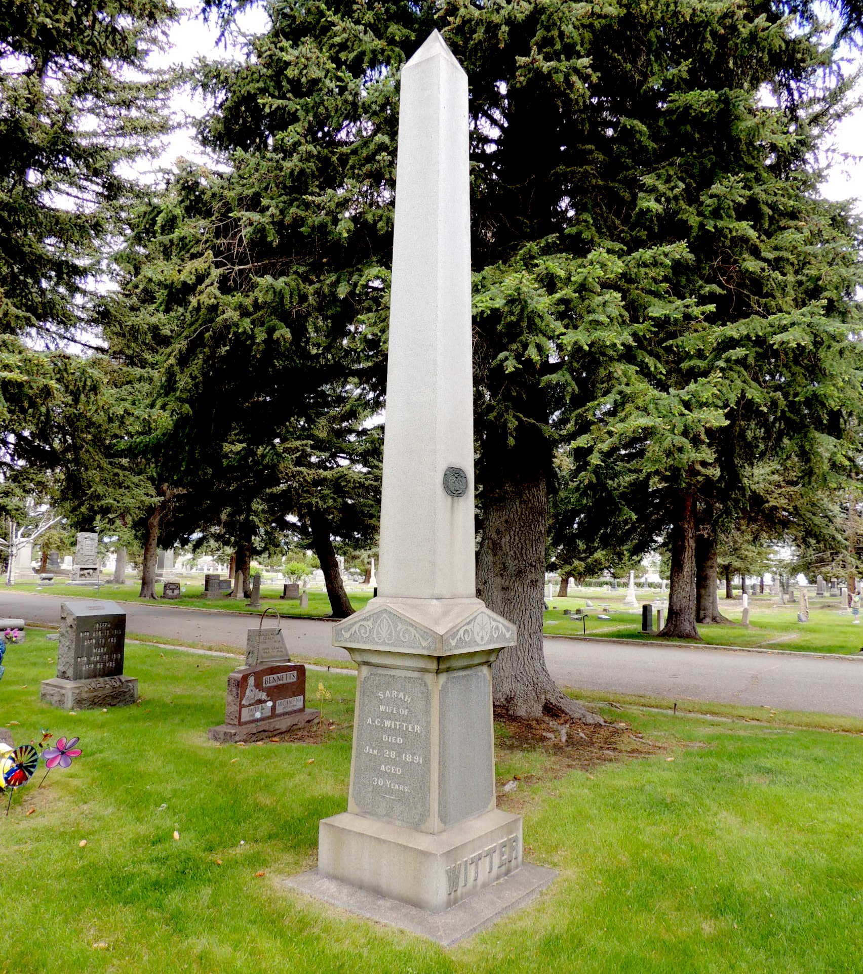 Aaron and Sarah Witter - Mount Moriah Cemetery - Butte, Montana ...