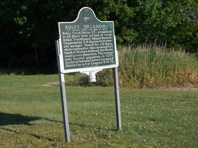 Boley, Oklahoma - Oklahoma Historical Markers on Waymarking.com